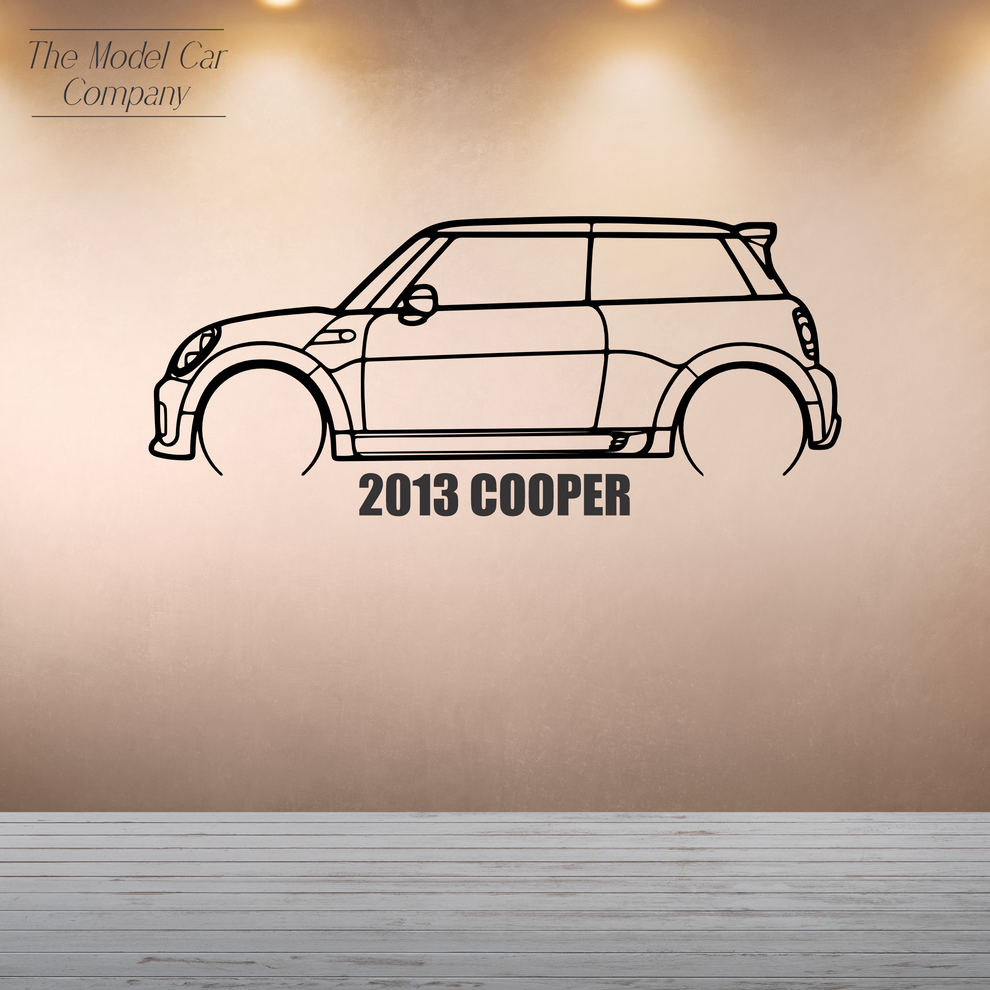 Wall Art Silhouette - 13 Cooper – The Model Car Company