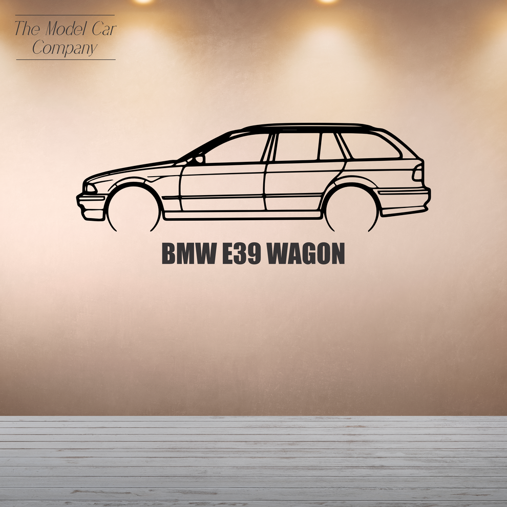 Wall Art Silhouette - BMW E39 Wagon – The Model Car Company