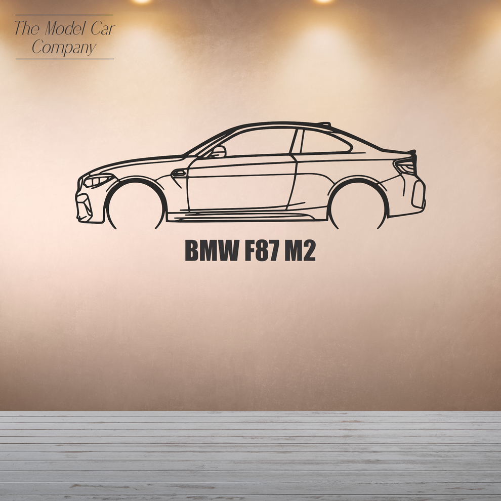 Wall Art Silhouette - BMW F87 M2 – The Model Car Company