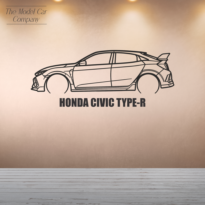 Wall Art Silhouette - Honda Civic Type R – The Model Car Company