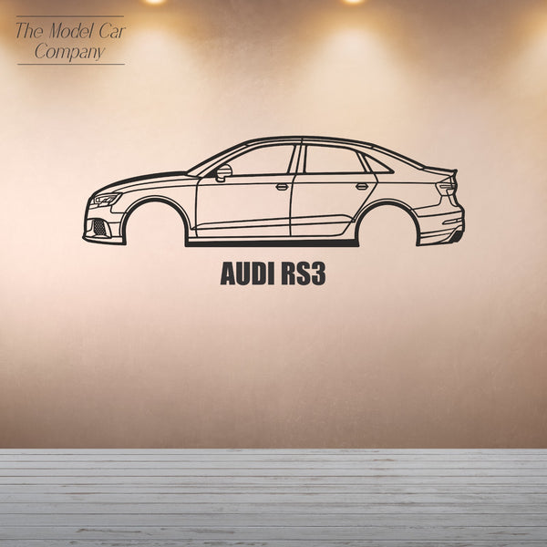 Wall Art Silhouette - Audi RS3 – The Model Car Company