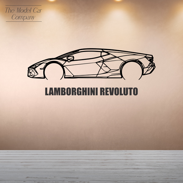 Wall Art Silhouette - Lamborghini Revoluto – The Model Car Company