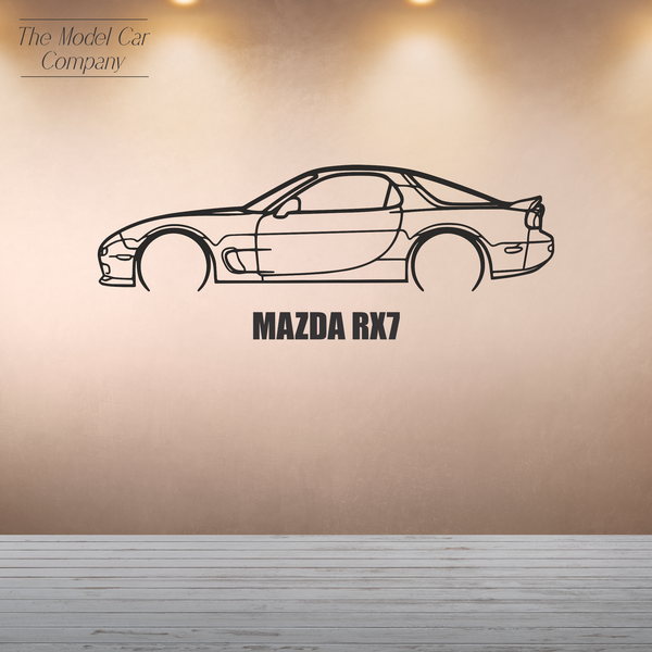Wall Art Silhouette - Mazda RX7 – The Model Car Company