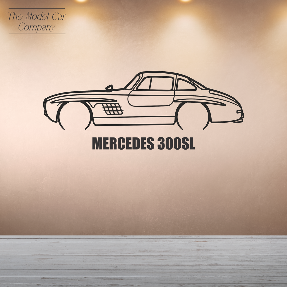 Wall Art Silhouette - Mercedes 300SL – The Model Car Company