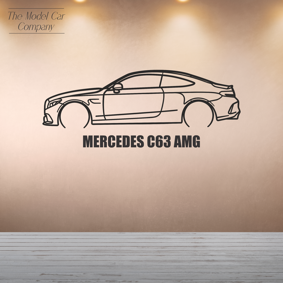 Wall Art Silhouette - Mercedes C63 AMG – The Model Car Company