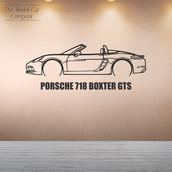 Wall Art Silhouette - Porsche 718 Boxter GTS – The Model Car Company